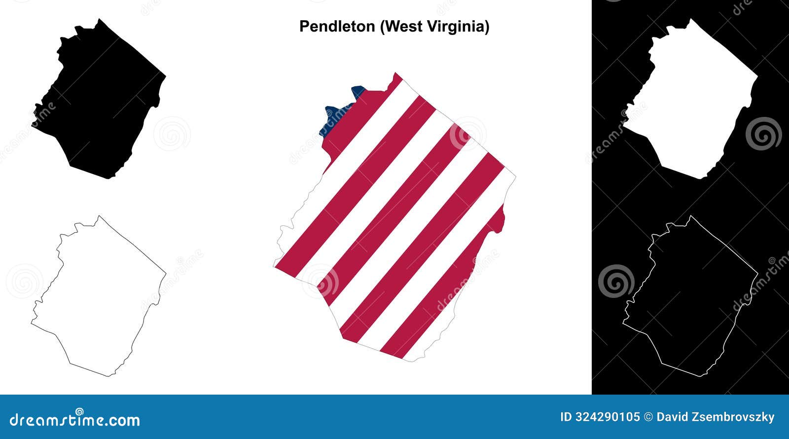 Pendleton outline map stock illustration. Illustration of template ...