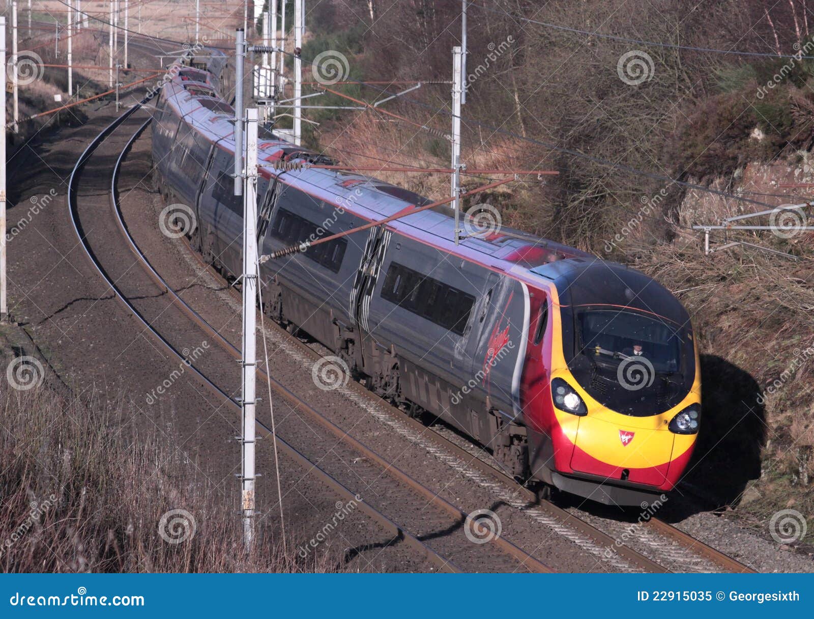 Pendolino Train Descending Shap Towards Tebay. Editorial Image - Image ...