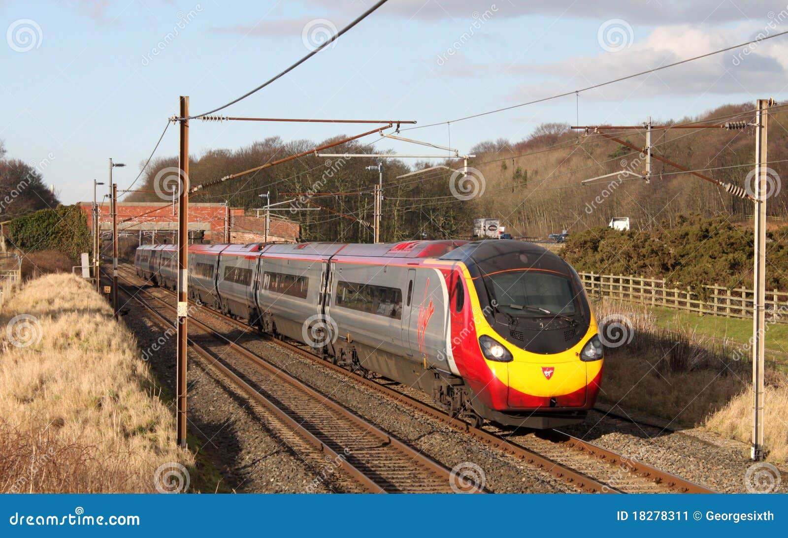Pendolino Train on the West Coast Mainline Editorial Photo - Image of ...