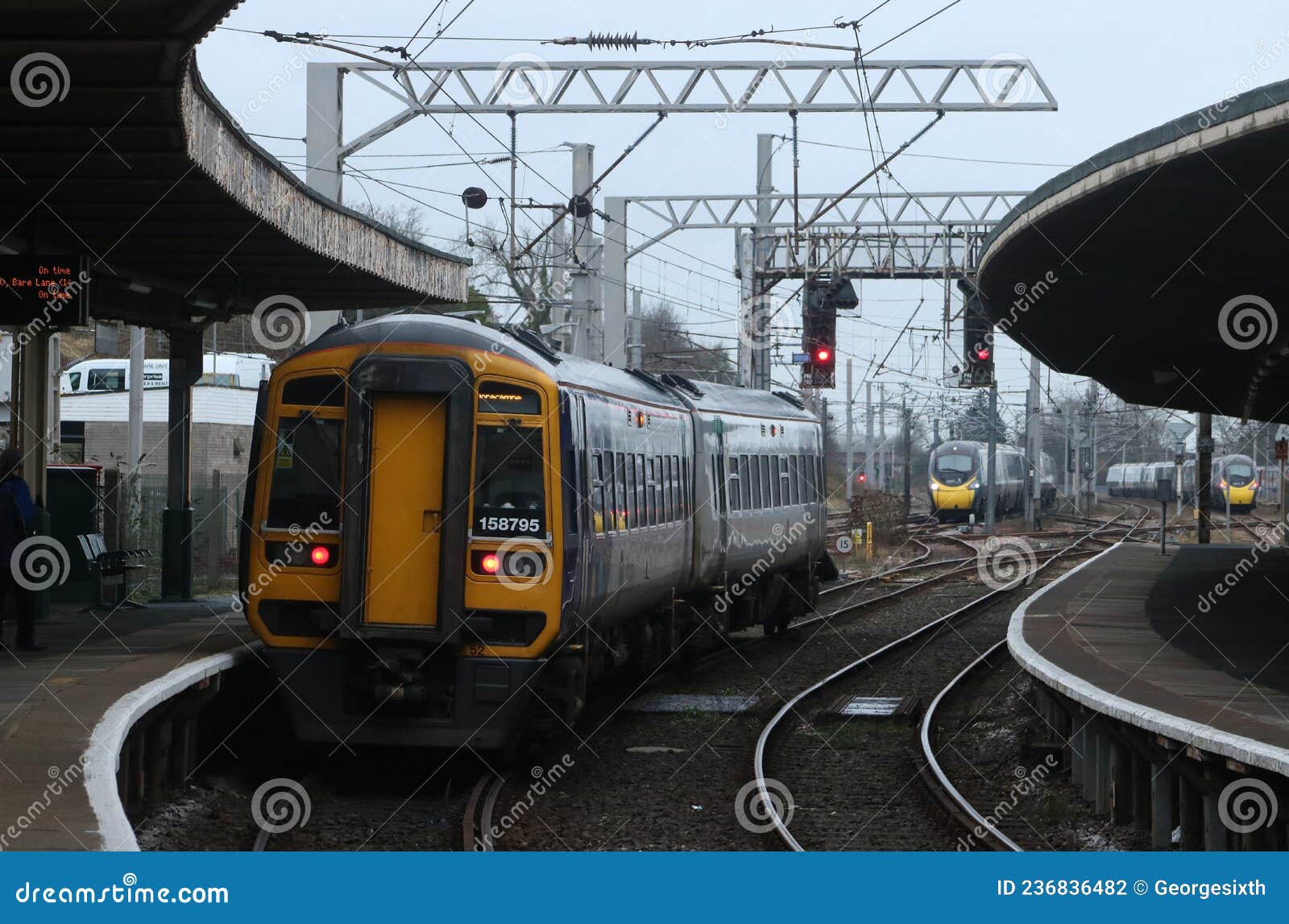 Pendolino Trains and Express Sprinter, Carnforth Editorial Photography ...