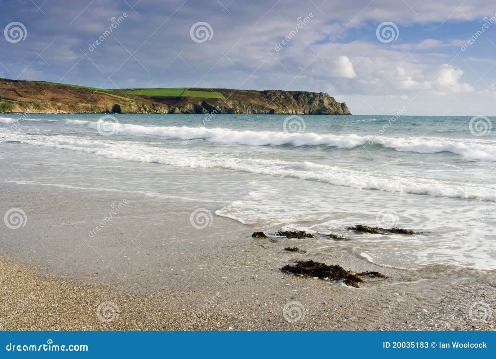 Pendower Beach stock image. Image of britain, seaside - 20035183
