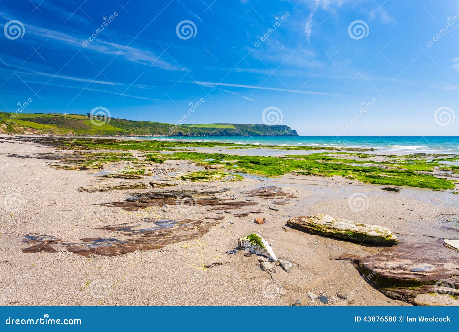 Pendower Beach Cornwall England Stock Photo - Image of destination ...