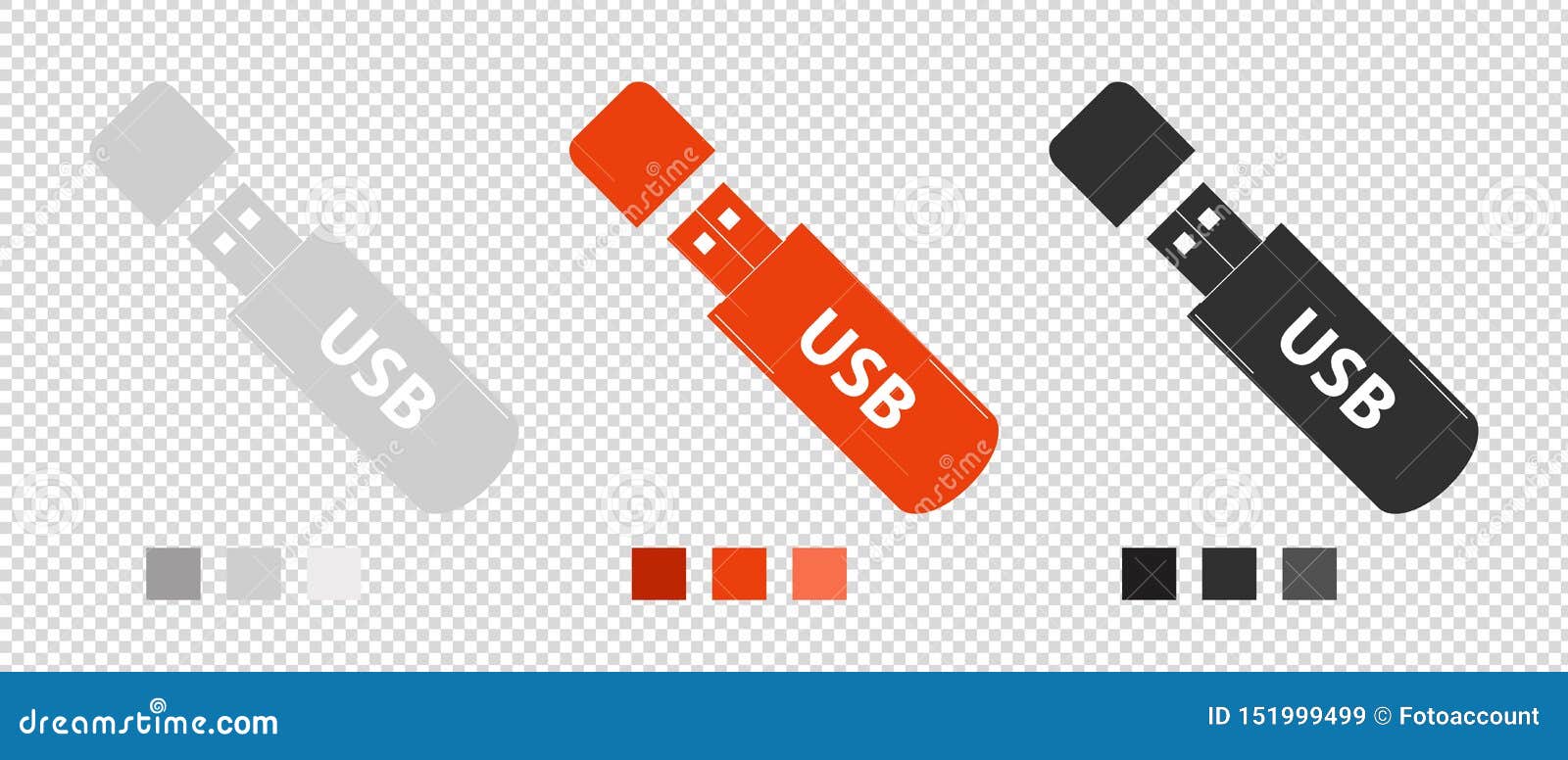 Do Not Use Usb Pendrive Stick Symbol - Vector Illustration Isolated On ...