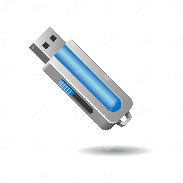 Pendrive. Vector Illustration Decorative Design Stock Vector ...