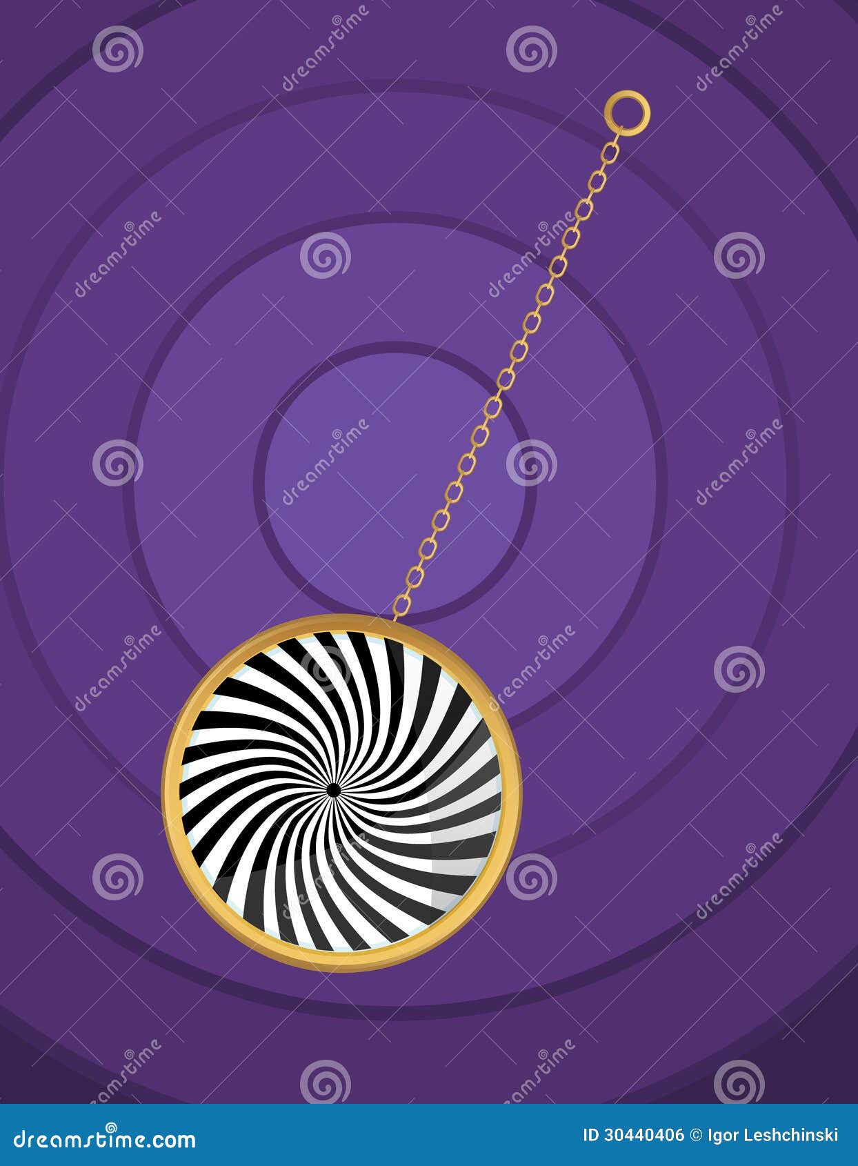 Pendule hypnotique illustration de vecteur. Illustration du docteur ...