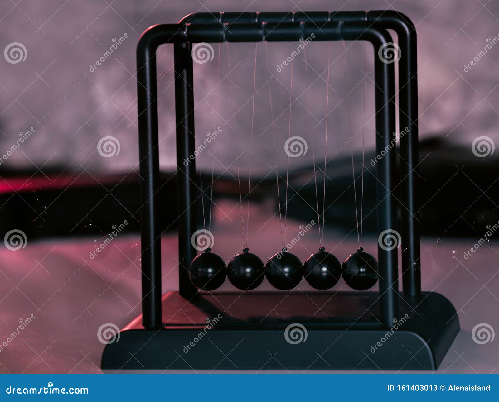 Pendulum on Abstract Neon Background Stock Image - Image of motion ...