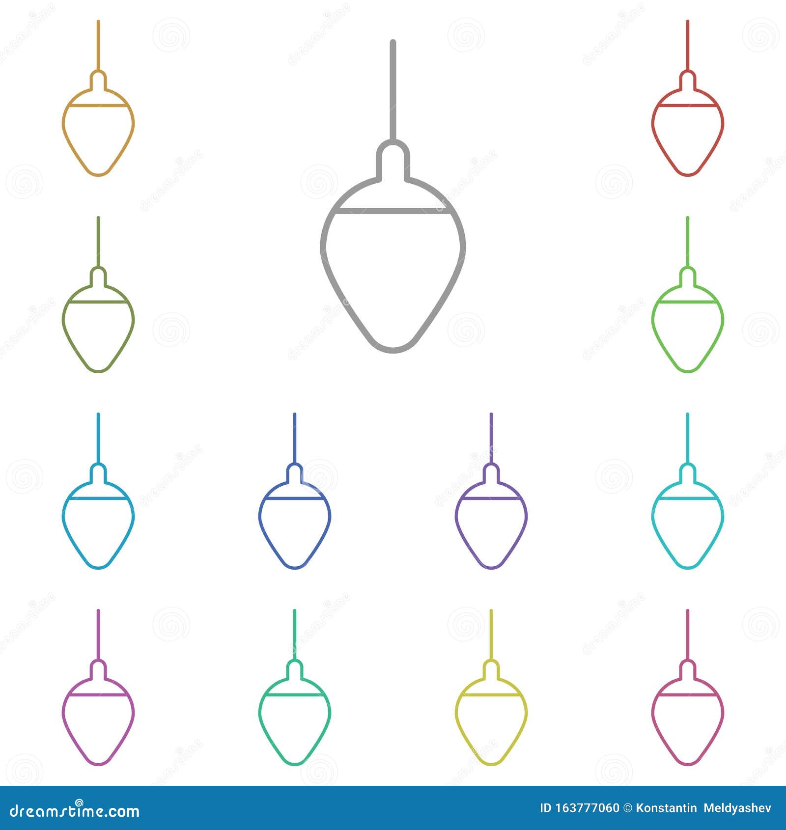 Pendulum, Balance Multi Color Icon. Simple Thin Line, Outline Vector of ...