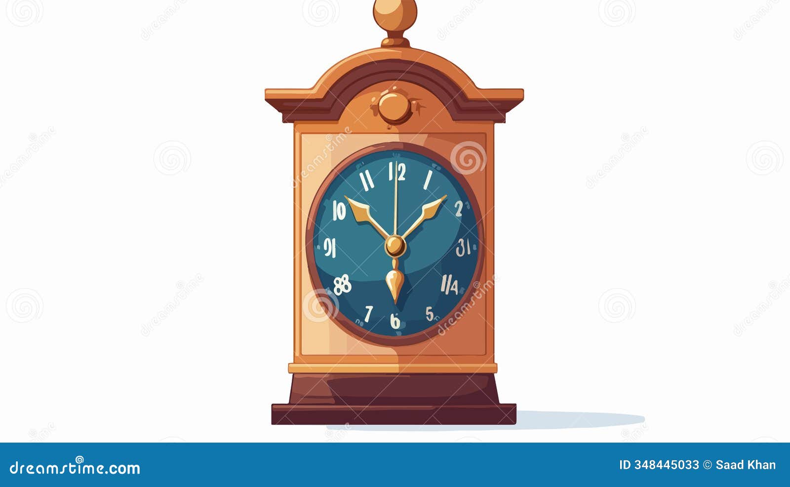 Pendulum Clock Cartoon Vector Illustration for Whimsical Designs and ...