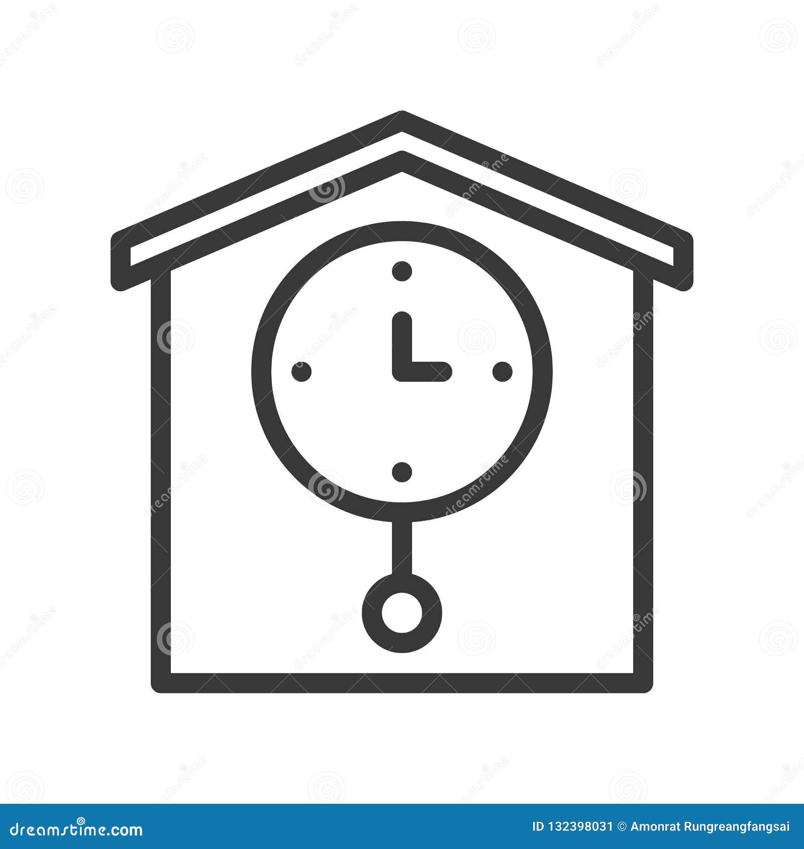 Pendulum Clock, Pixel Perfect Icon Outline Design Editable Stroke Stock ... Pendulum Clock, Pixel Perfect Icon Outline Design Editable Stroke Stock ...