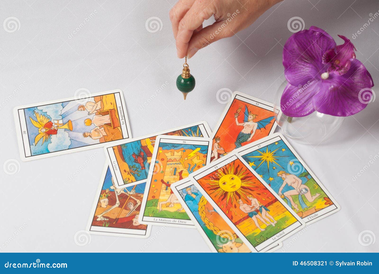 Â Pendulum and Divination Card Stock Image - Image of spread, tarot ...