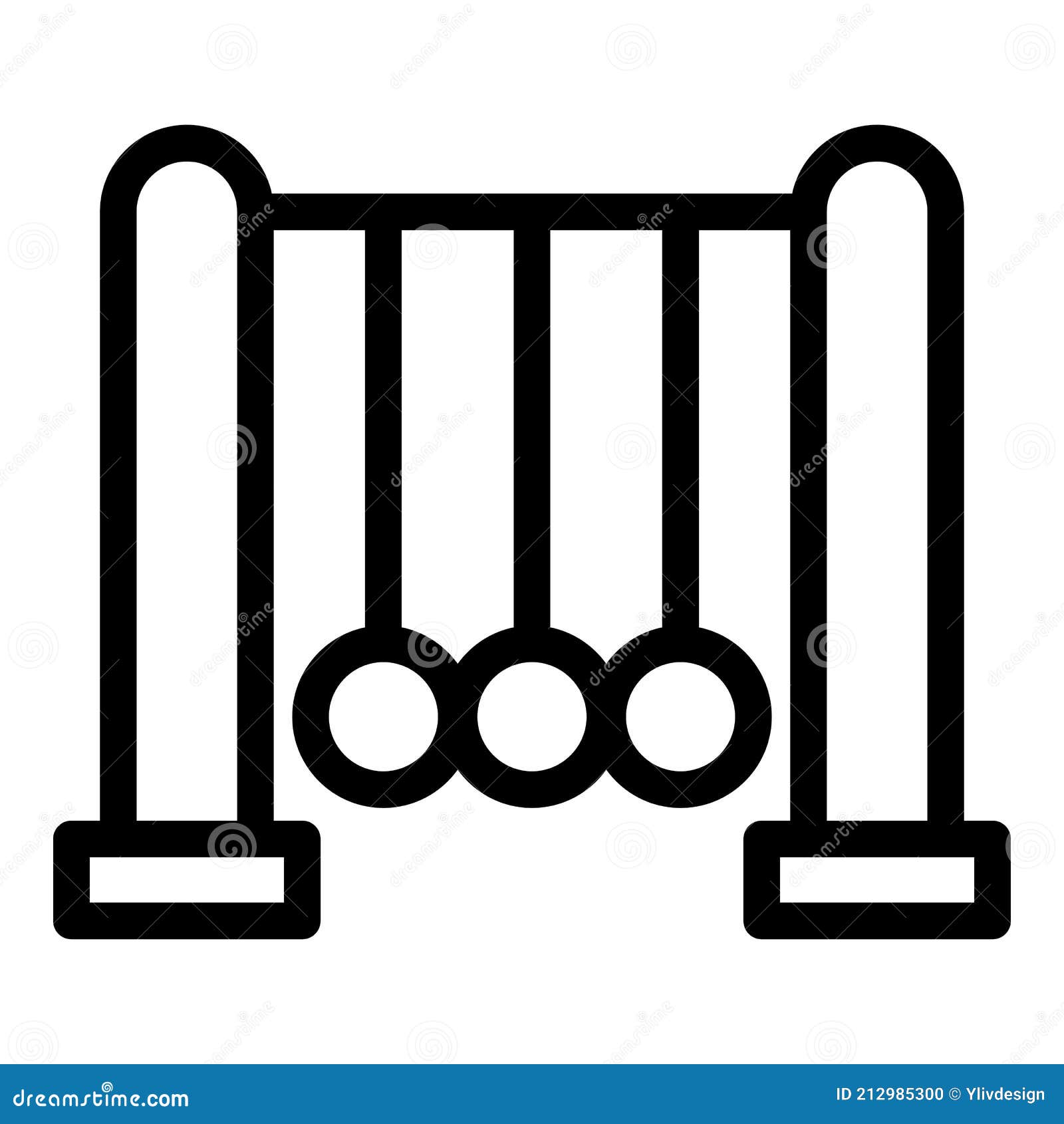 Pendulum Icon, Outline Style Stock Vector - Illustration of position ...