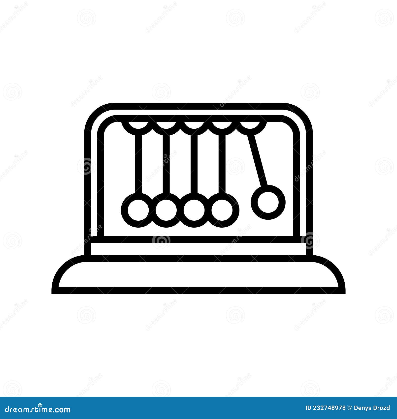 Pendulum Icon Vector. Physics Illustration Sign. Science Symbol or Logo ...