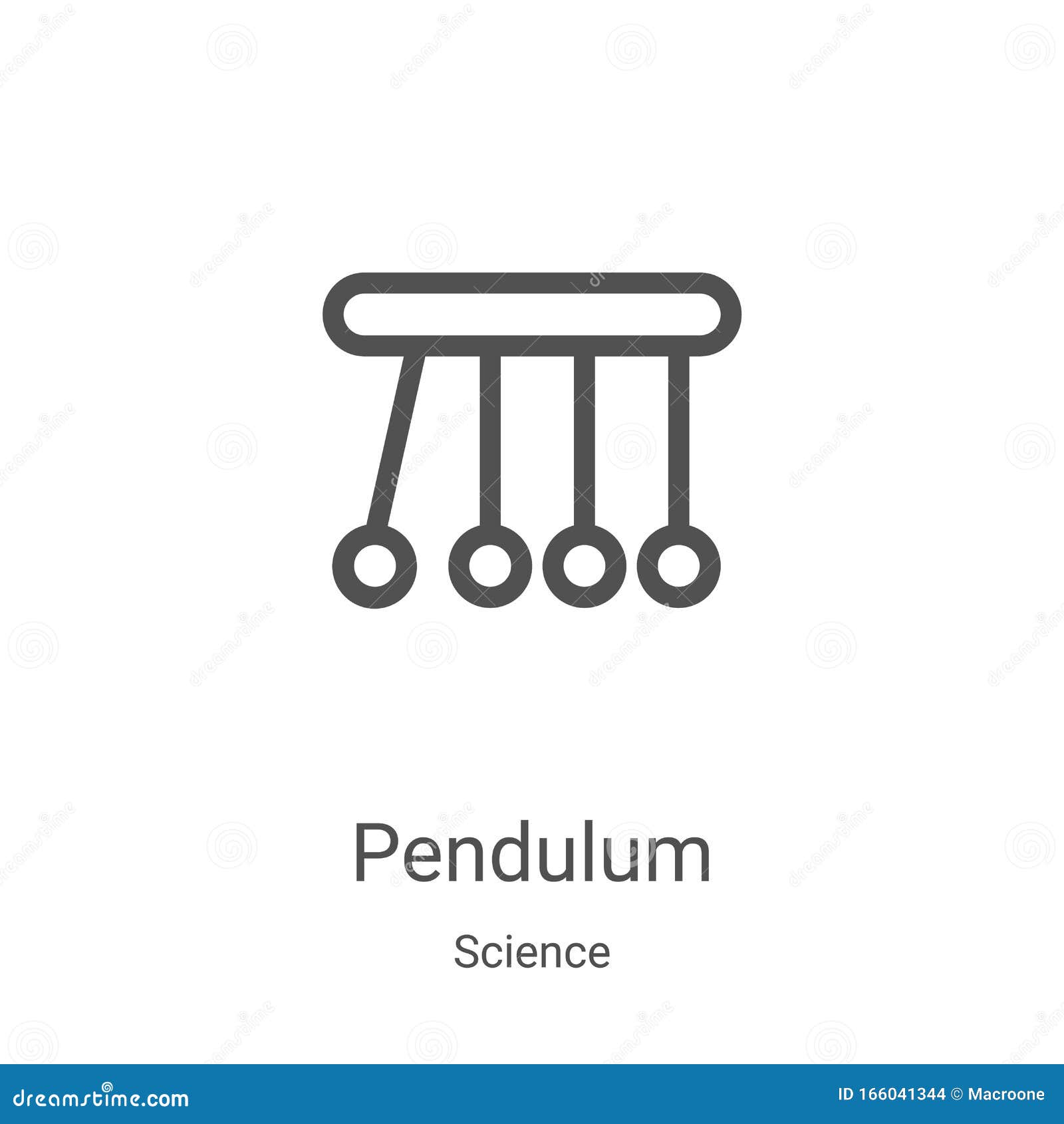 Pendulum Icon Vector from Science Collection. Thin Line Pendulum ...