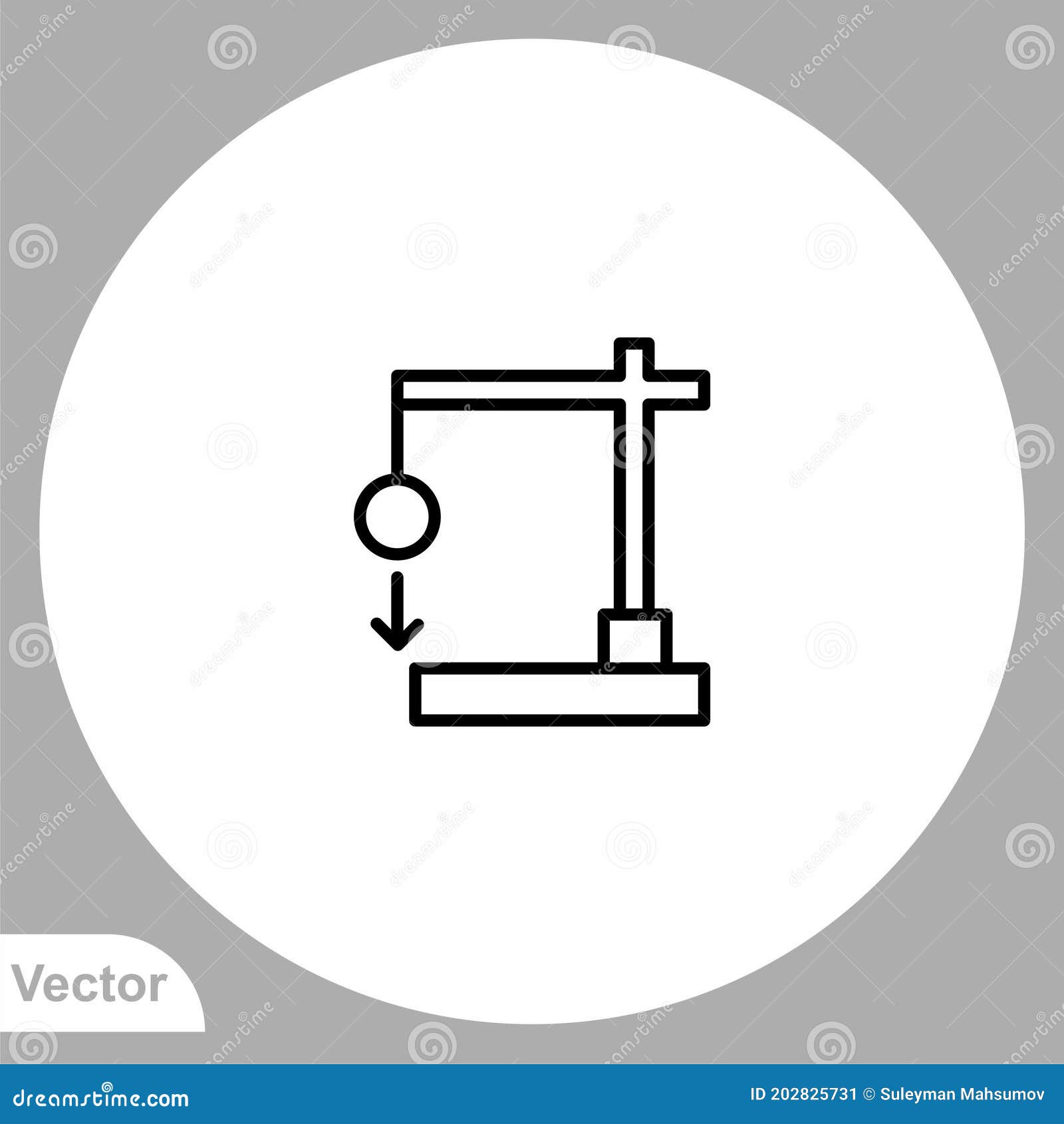 Pendulum Vector Icon Sign Symbol Stock Vector - Illustration of icon ...