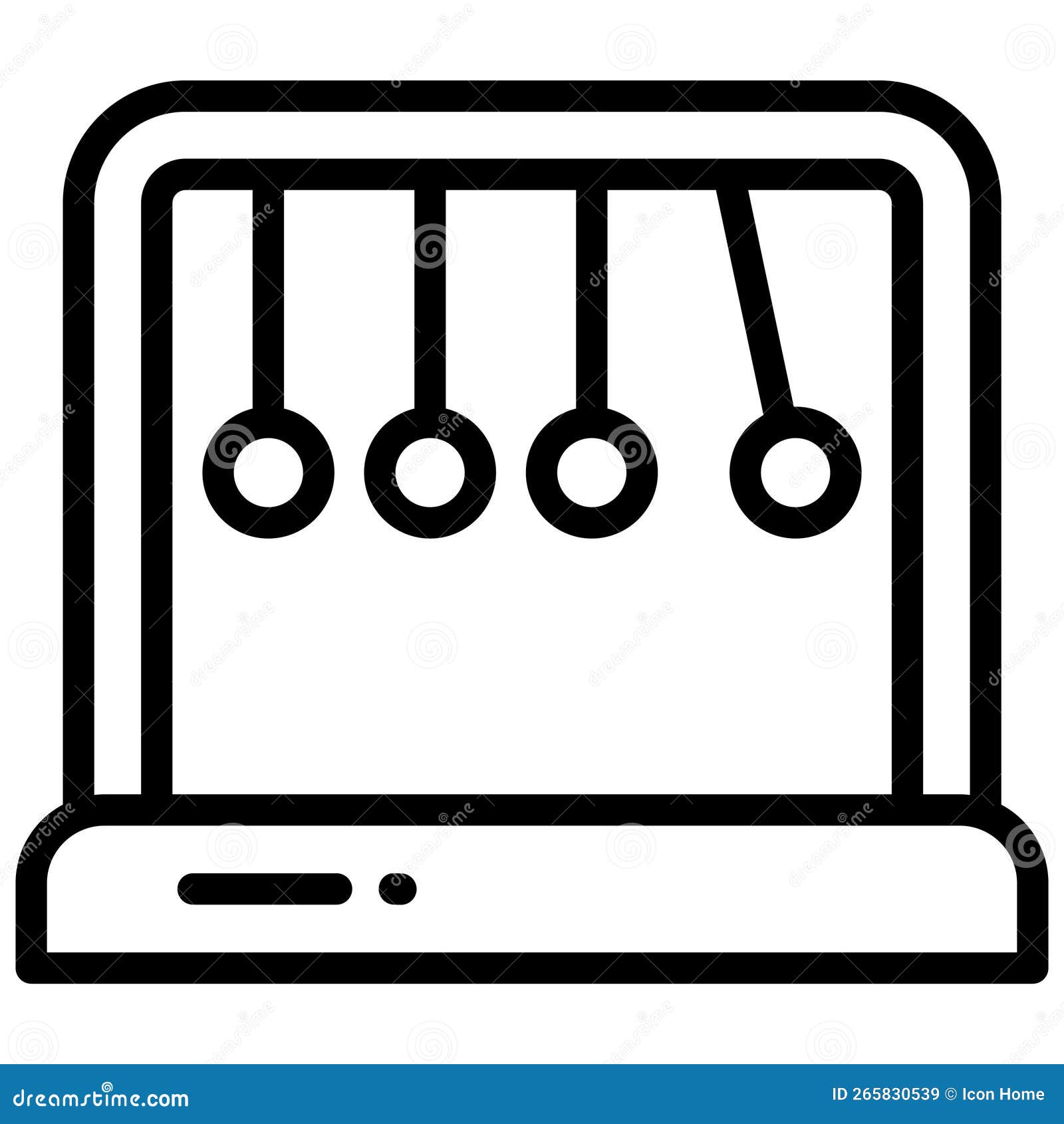 Pendulum Vector Flat Icon, School And Education Icon | CartoonDealer ...