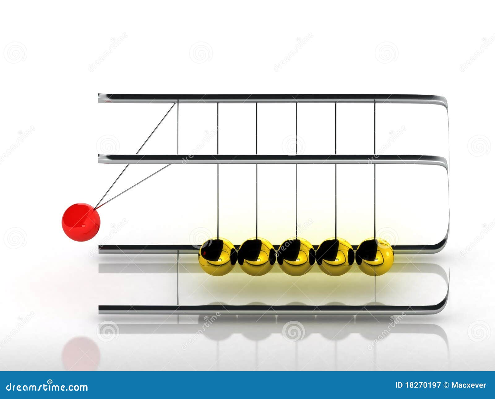 Pendulum on White Background Stock Illustration - Illustration of ...