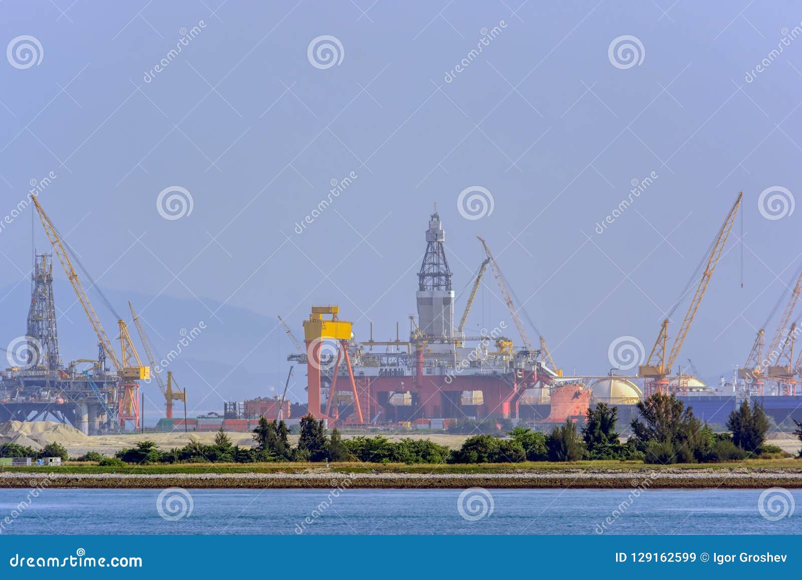 Pengerang Deepwater Petroleum Terminal Construction. Stock Image ...