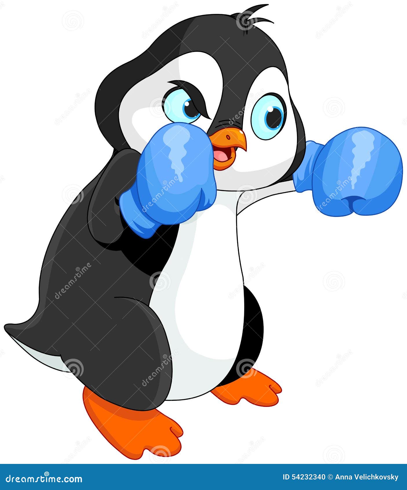 Penguin boy boxer stock vector. Illustration of designs - 54232340