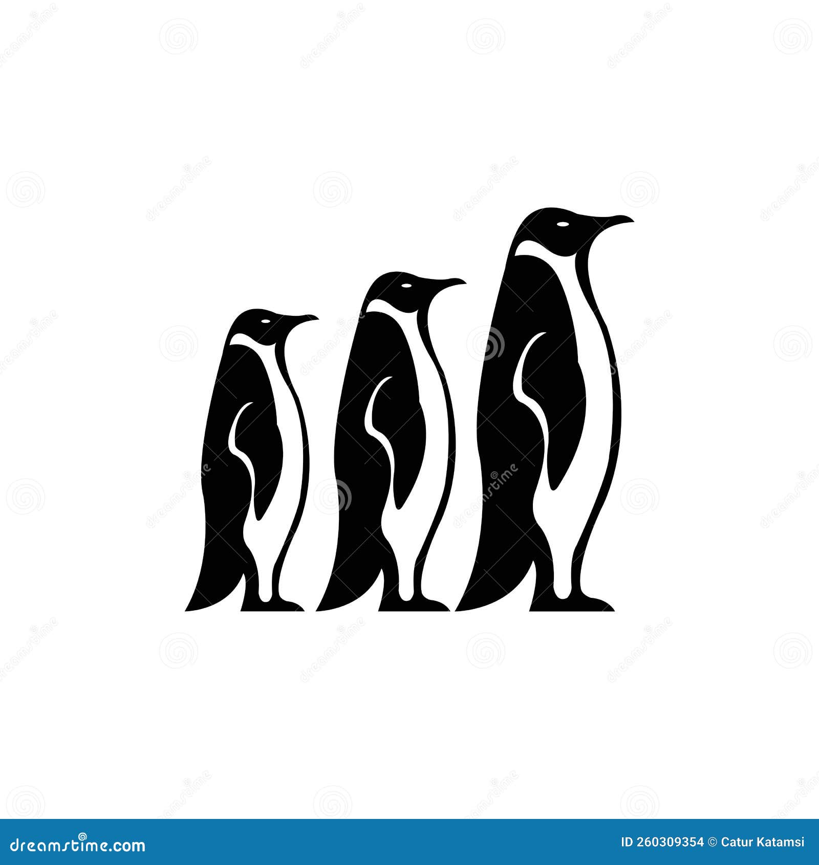 Penguin icon logo vector stock illustration. Illustration of figure ...