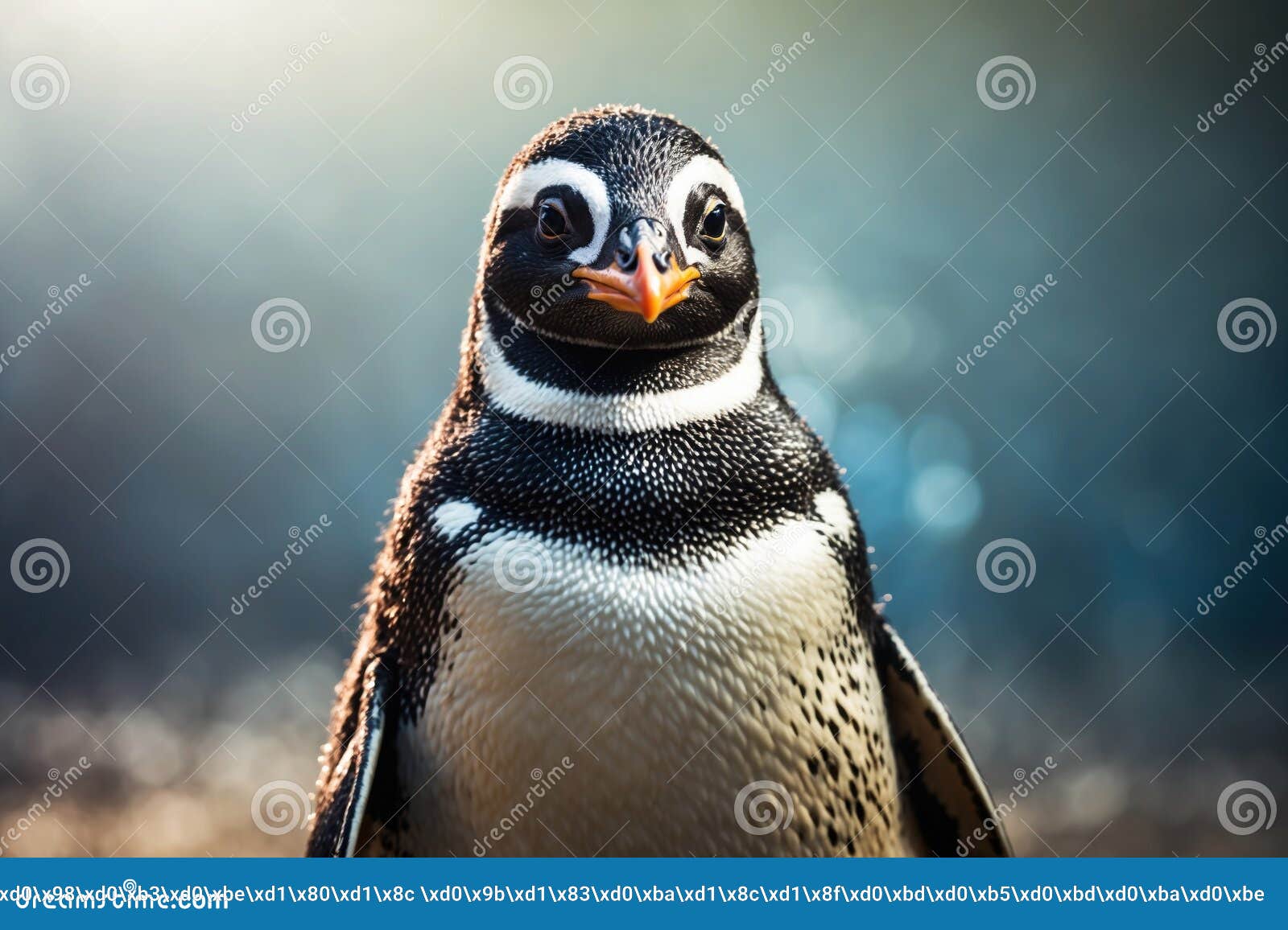 Penguin Looking at the Camera. Ai Generative Stock Image - Image of ...