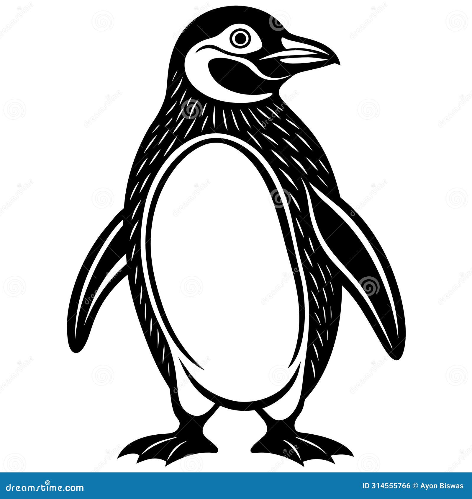 Penguin Pick with White Back Ground Stock Illustration - Illustration ...