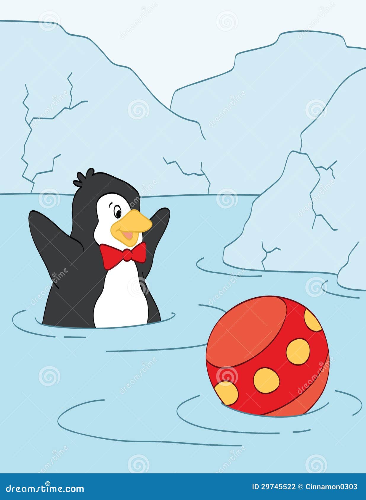 Playing in the Water stock vector. Illustration of smiling - 29745522