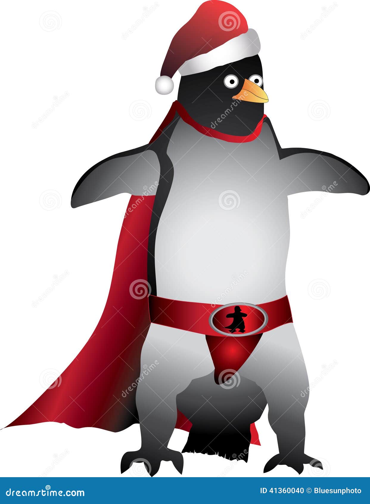Superhero Penguin Animation In Unreal Engine Style Stock Photography ...