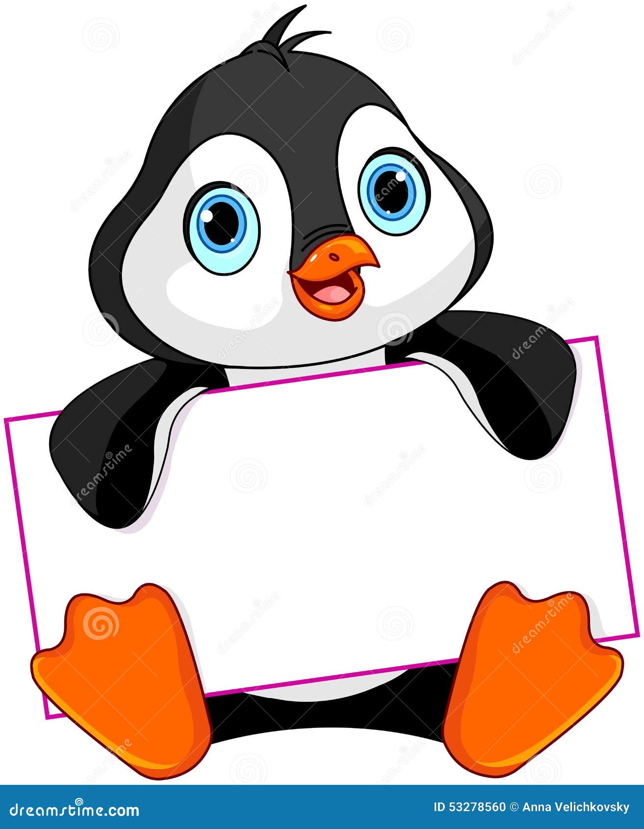 Penguin sign stock vector. Illustration of bird, arctic - 53278560