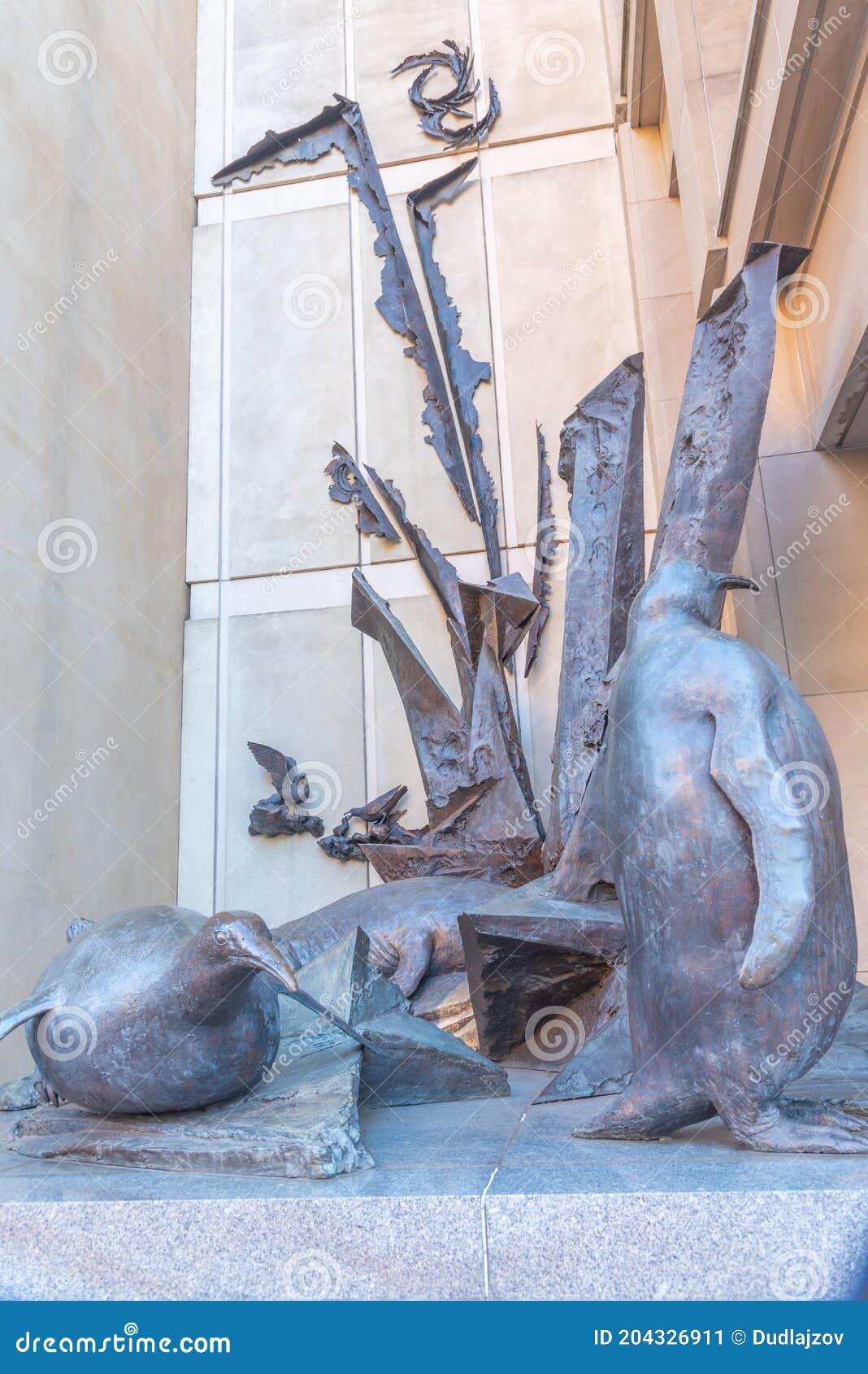 Statues Of Penguin Pororo - Famous Korean Cartoon Character Editorial ...