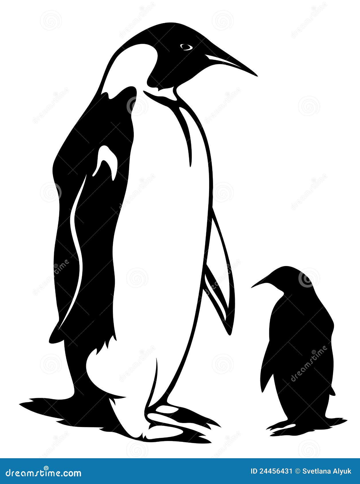 Penguin vector stock vector. Illustration of icon, wildlife - 24456431
