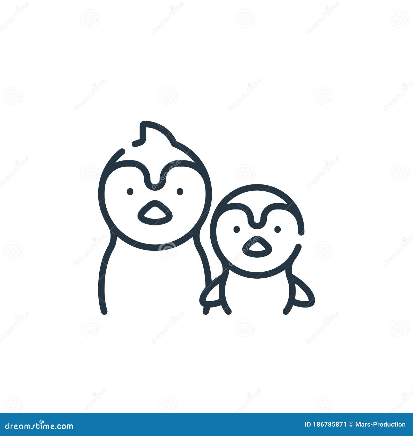 Penguin Vector Icon. Penguin Editable Stroke. Penguin Linear Symbol for ...