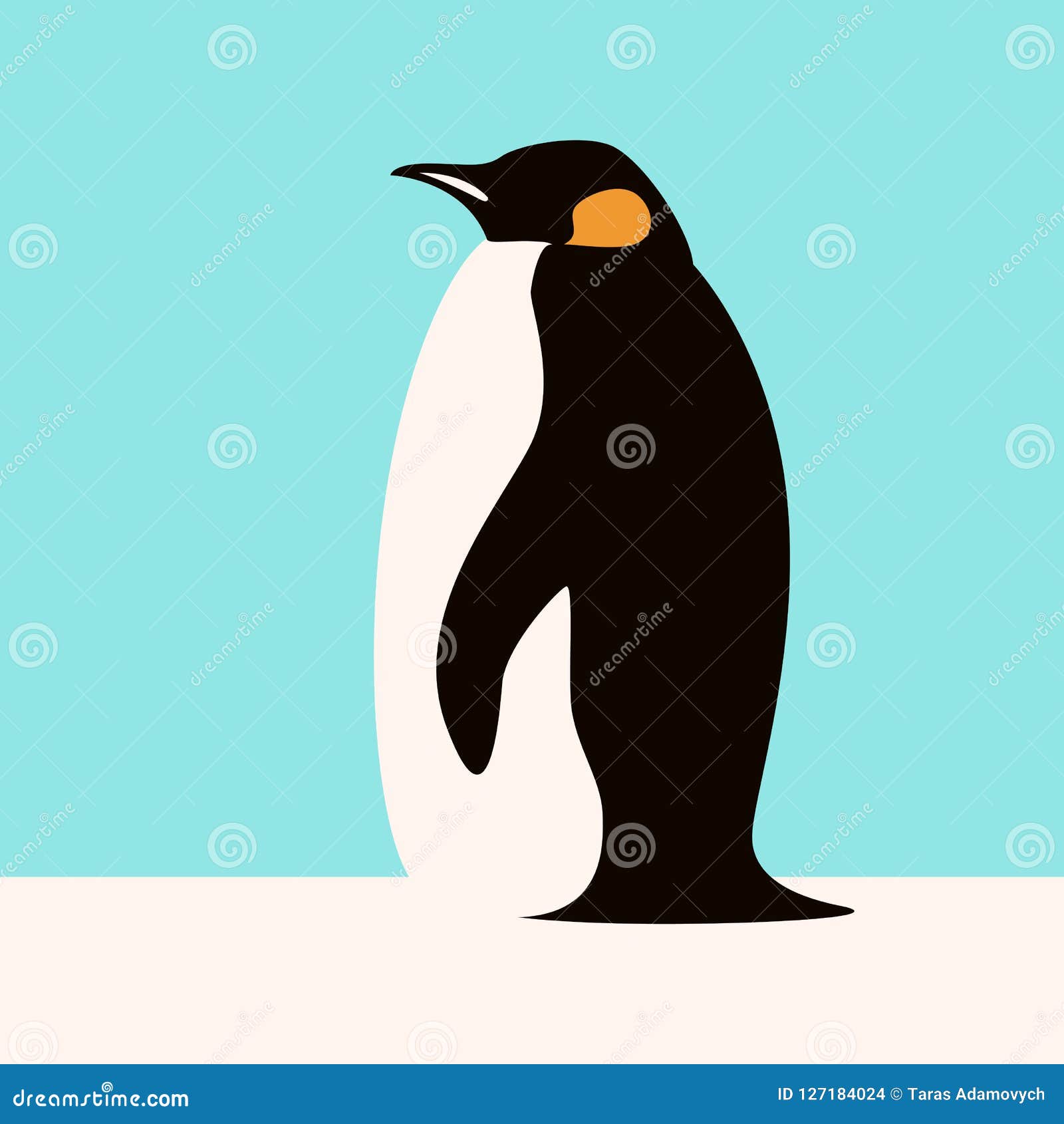 Penguin Vector Illustration Flat Style Profile Stock Vector ... Penguin Vector Illustration Flat Style Profile Stock Vector ...