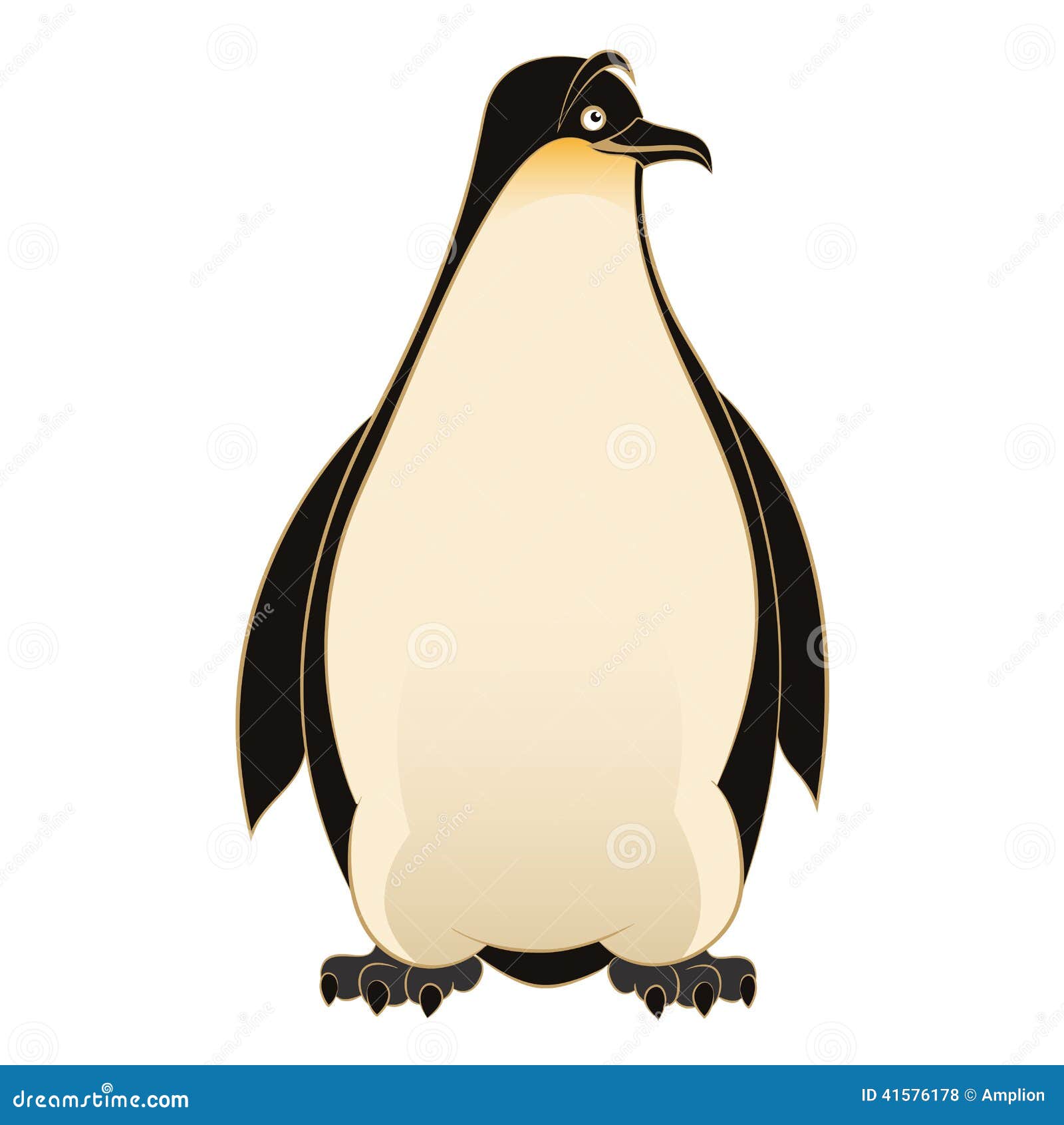 Smiling Penguin Clip Art