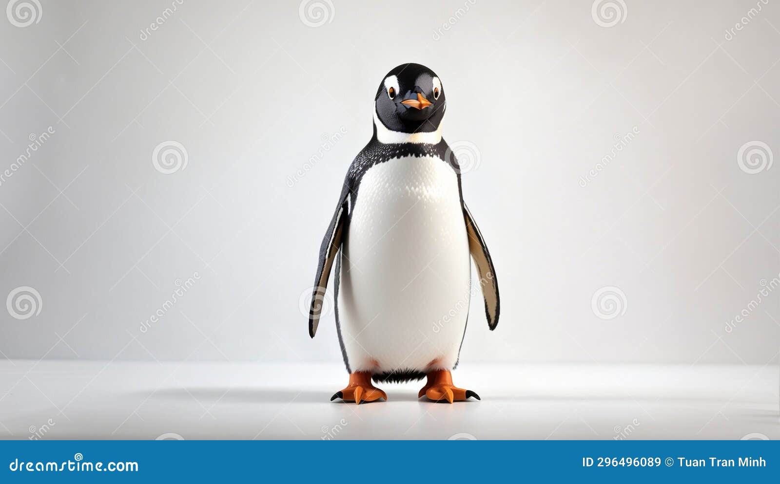 Penguin a white stock image. Image of background, white - 296496089