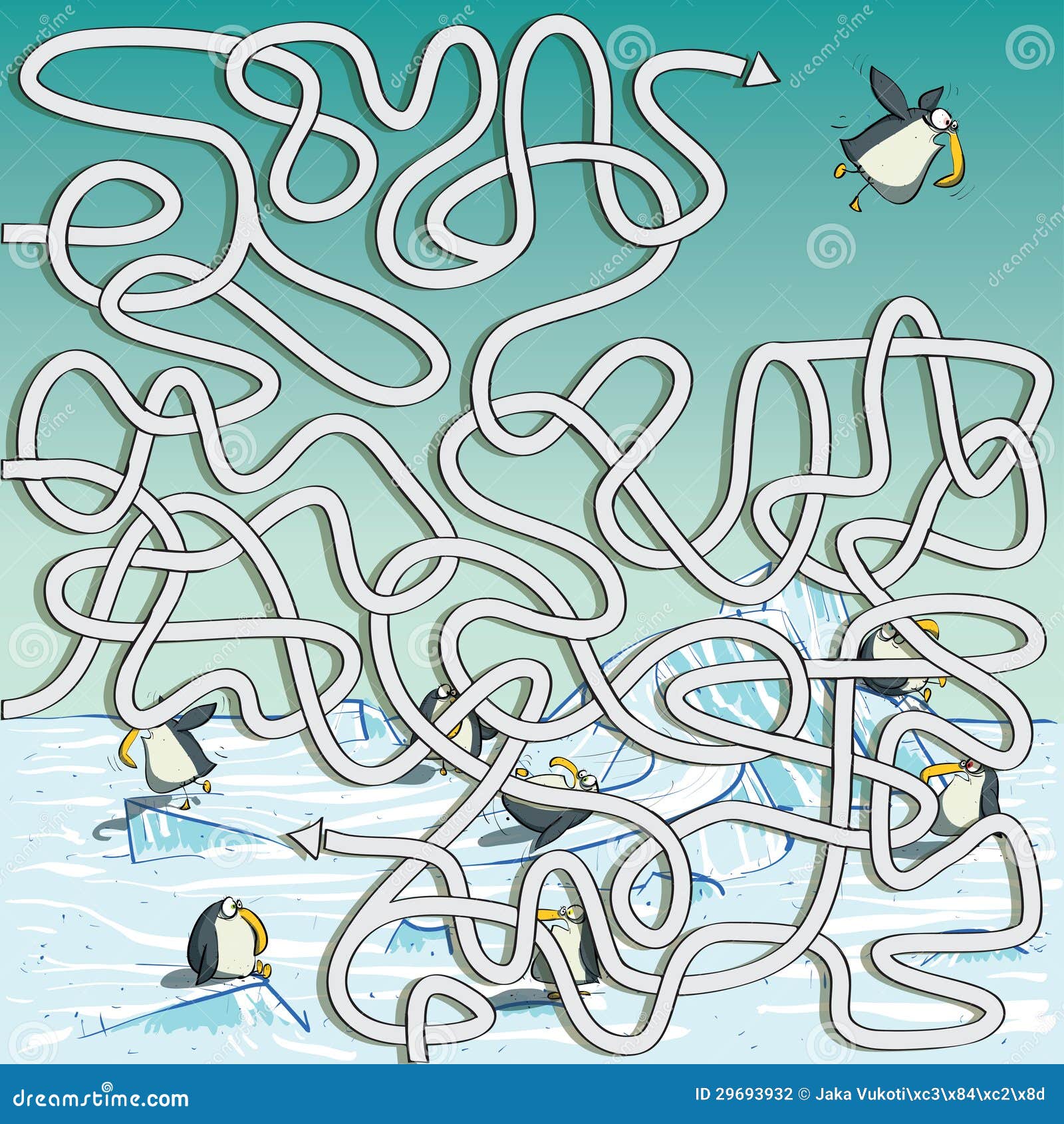 Penguin Maze Free Printable - Free Printable Download