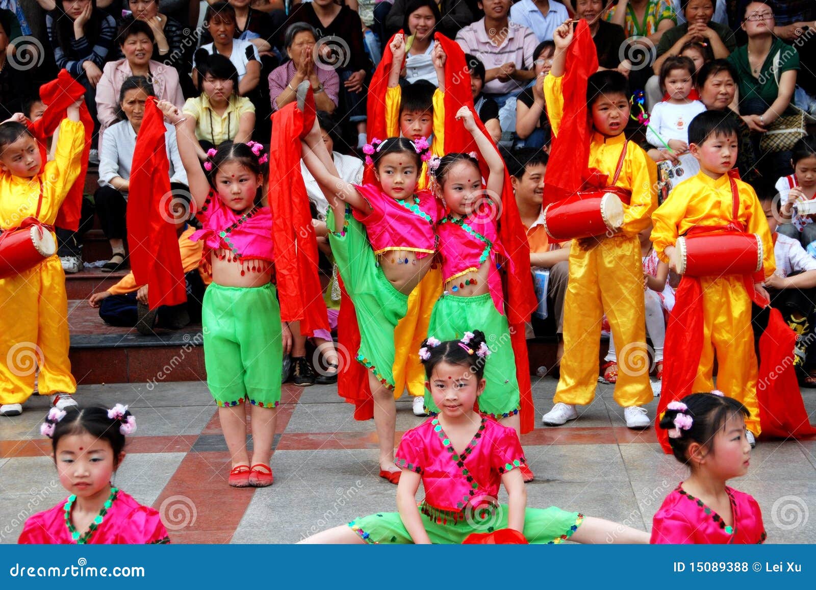 Pengzhou, China: Kids Dancing in New Square Editorial Stock Photo ...