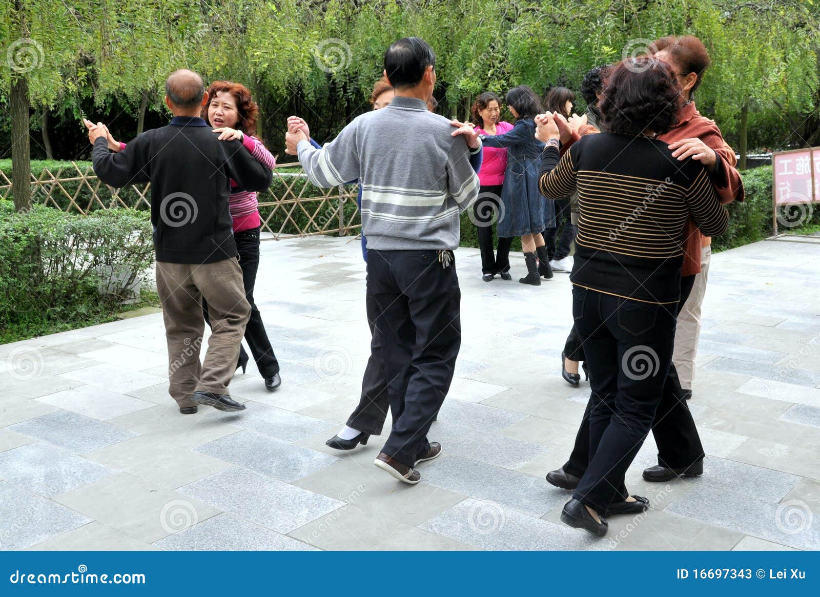 Pengzhou, China: Seniors Dancing in Park Editorial Stock Photo - Image ...