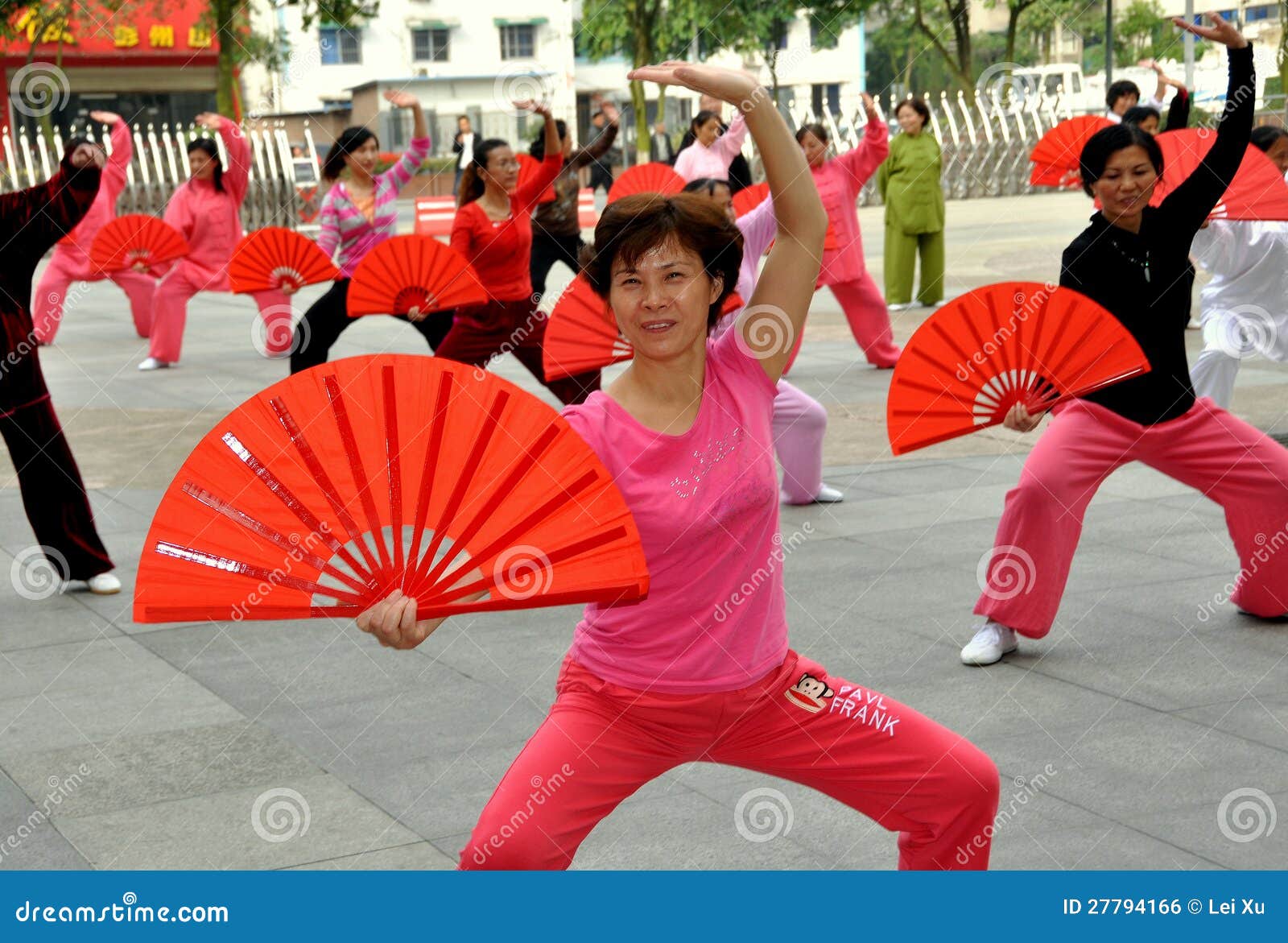 Pengzhou, China: Tai Chi Exercise Class Editorial Photo - Image of ...