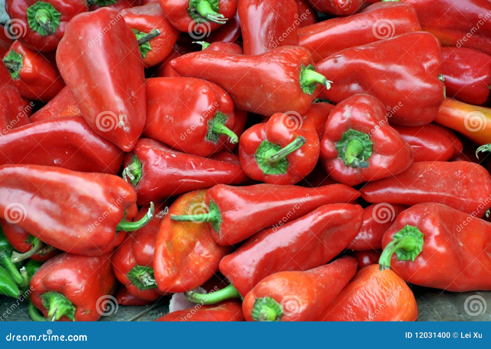 Pengzhou, China: Verse Rode Paprika's Stock Foto - Image of zoet ...