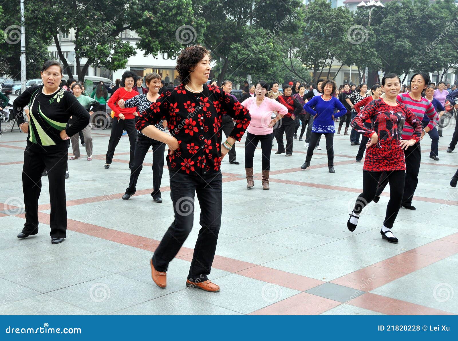 Pengzhou, China: Women Dancing In New Square Editorial Stock Photo ...