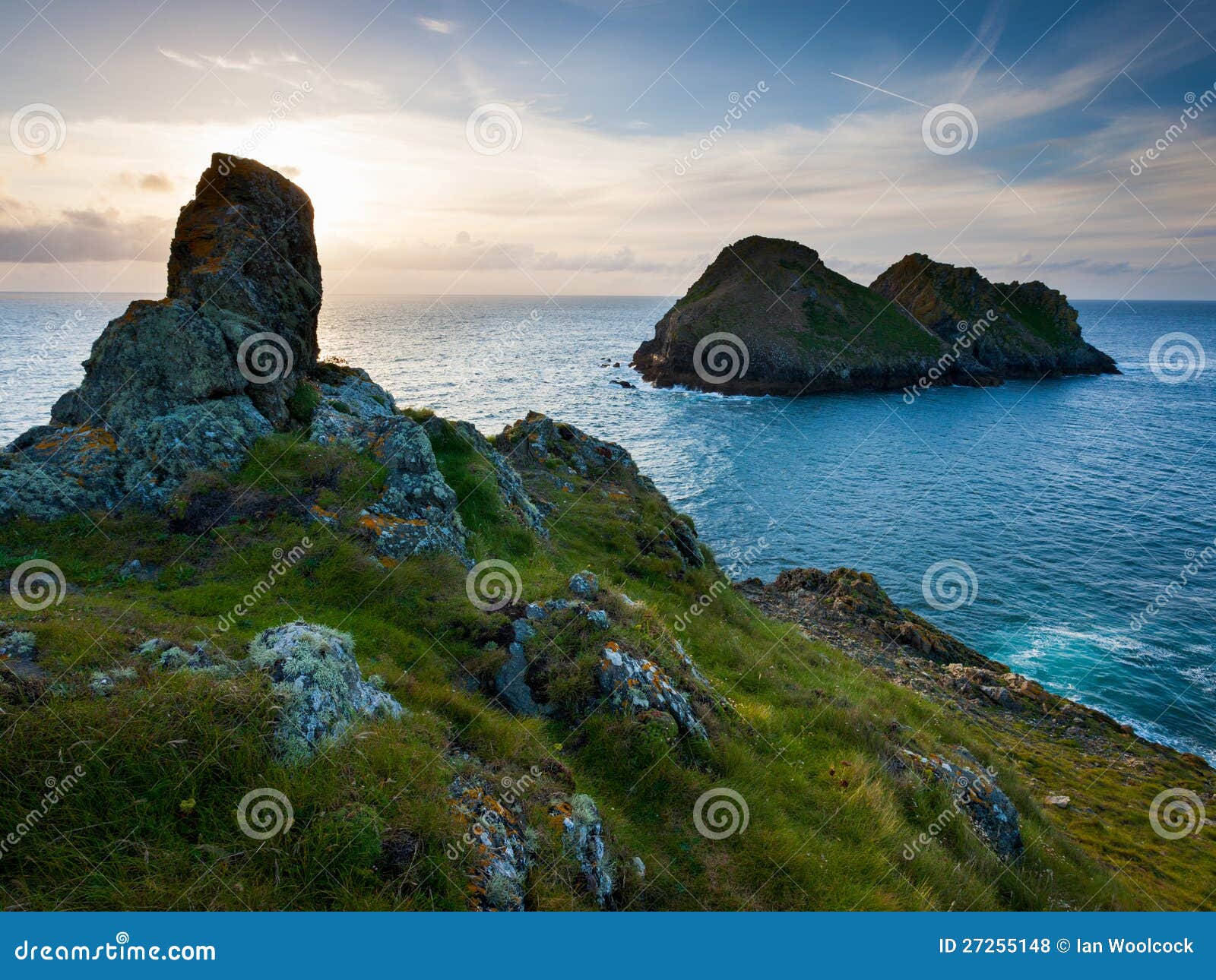 Penhale Point Near Holywell Bay Stock Photo - Image of carters, cliffs ...
