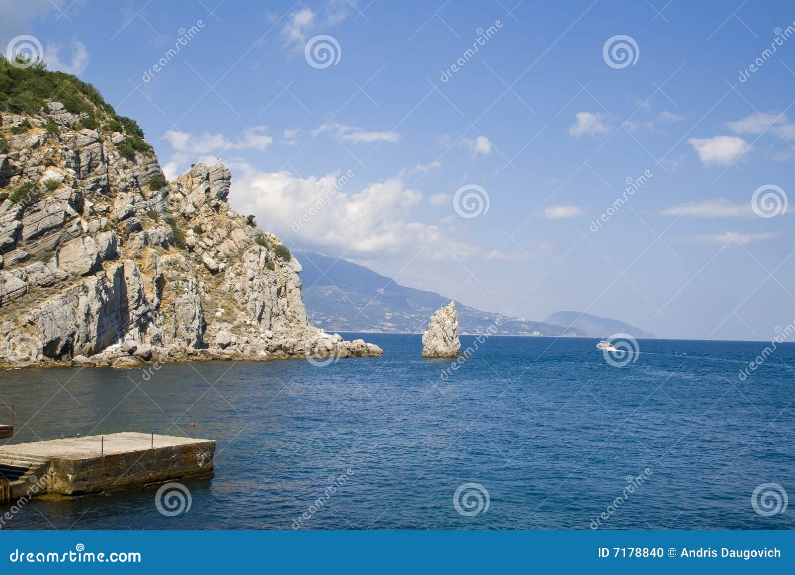 Peninsula Crimea stock photo. Image of beach, rock, travel - 7178840
