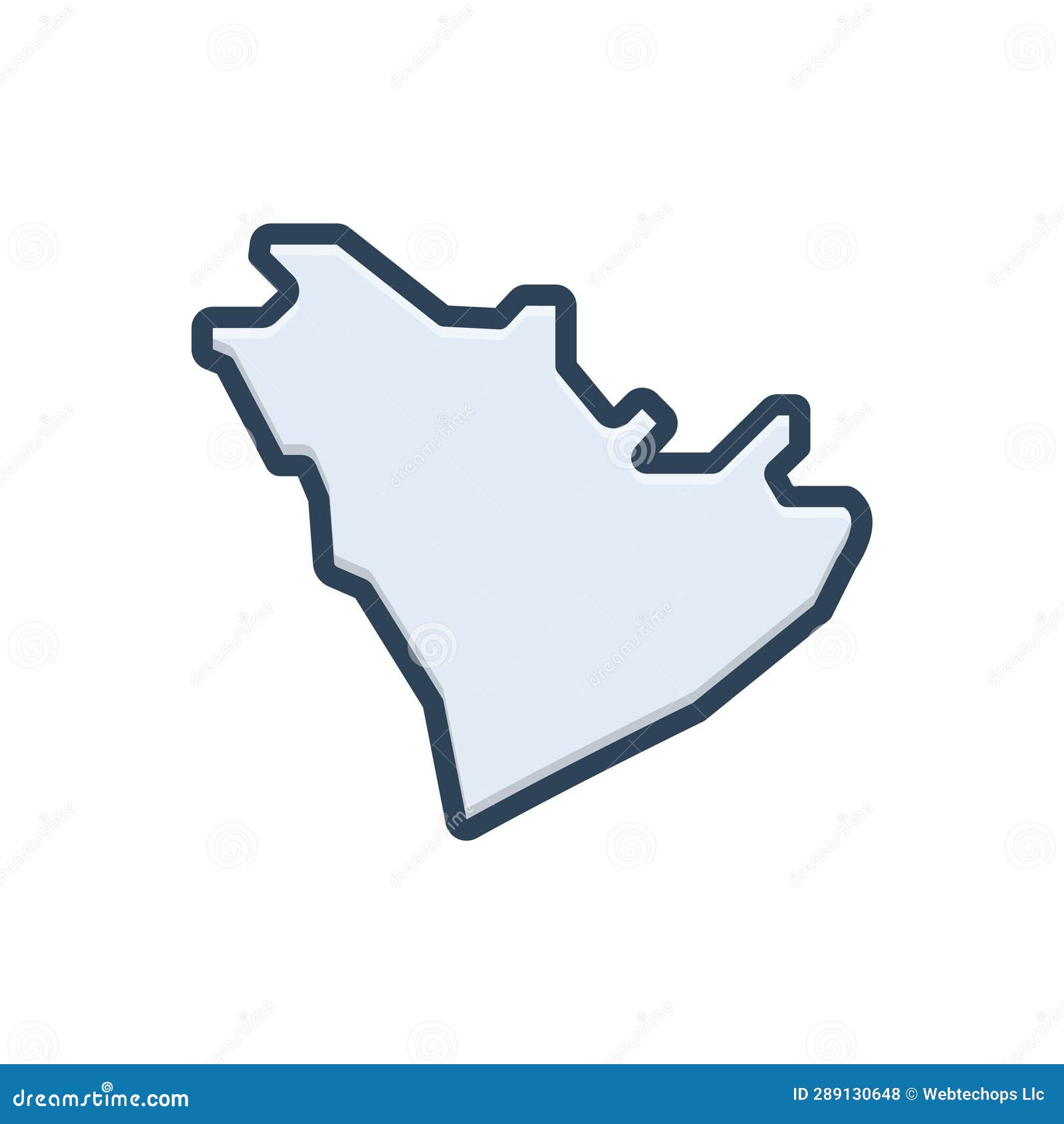 Color Illustration Icon for Peninsula, Arabian and Country Stock ...