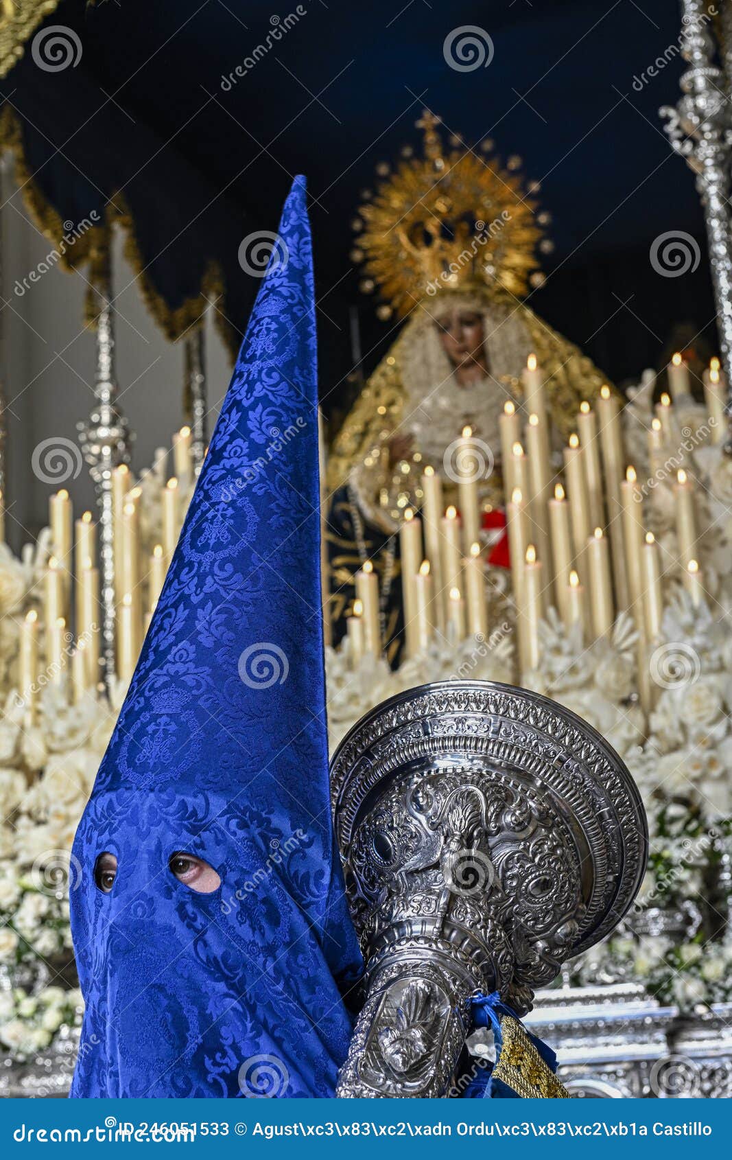 Penitent in a Procession in Holy Week Stock Image - Image of hood ...