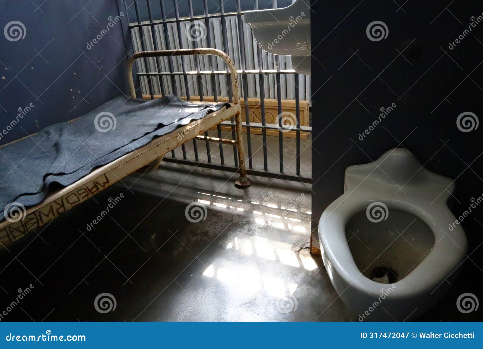 Penitentiary Prison Jail, View Inside a Cell Stock Image - Image of ...
