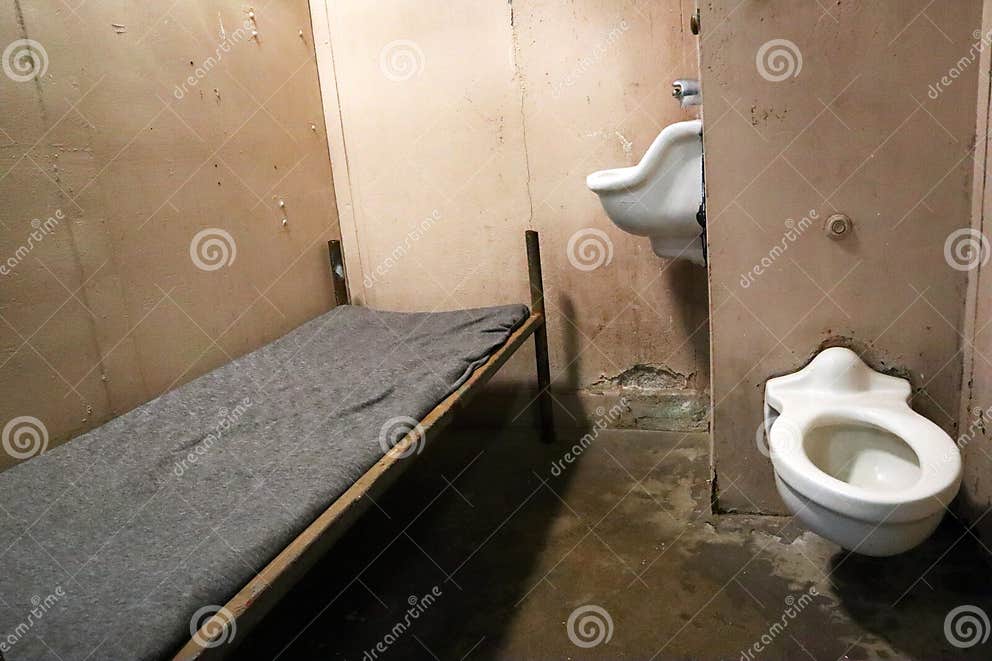 Penitentiary Prison Jail, View Inside a Cell Stock Photo - Image of ...