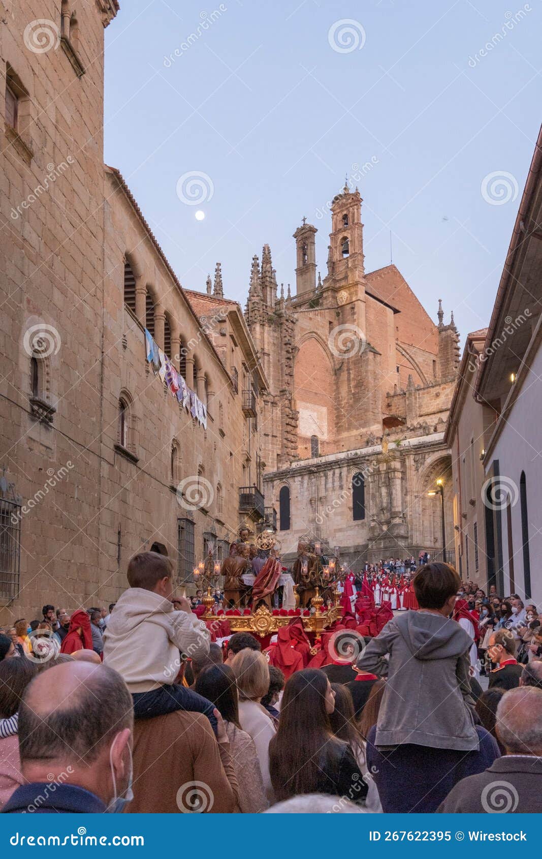 Penitents in the Beginning of the Easter Procession. Representation of ...