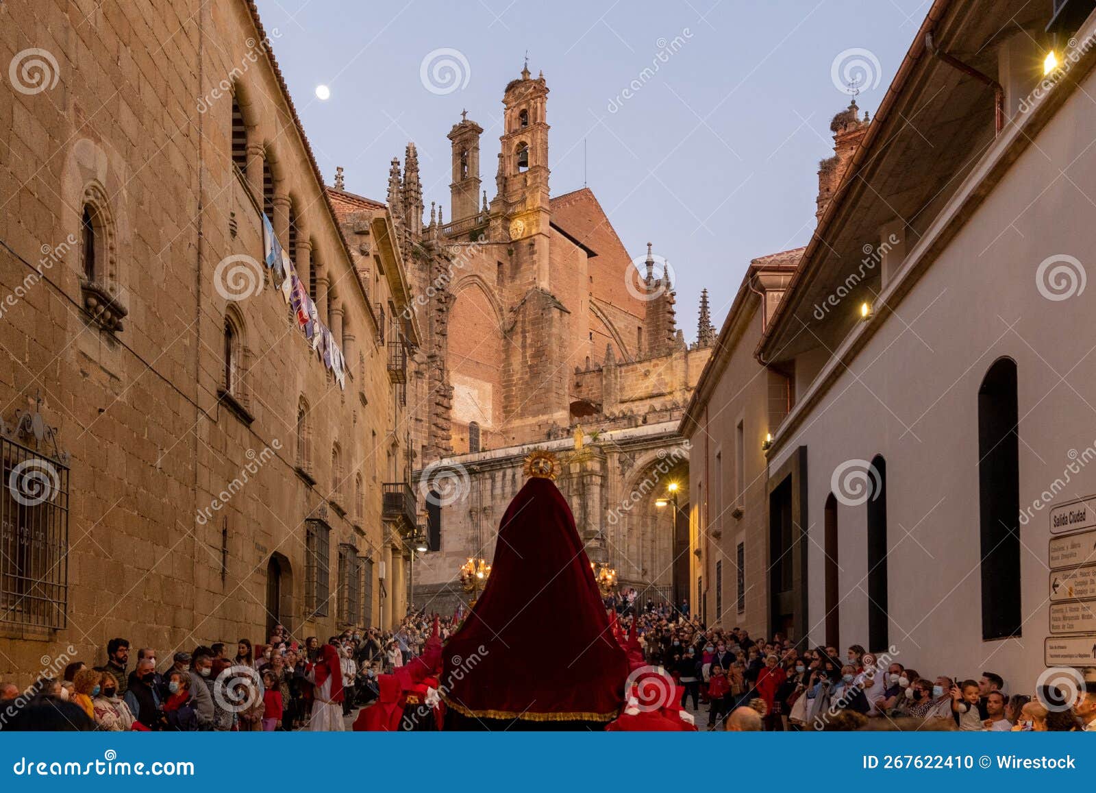 Penitents in the Beginning of the Easter Procession. Representation of ...