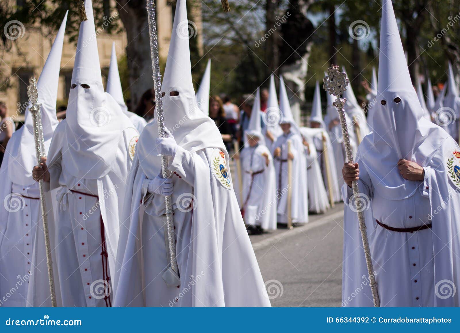 Penitents for the Streets in Procession Stock Photo - Image of ibiza ...