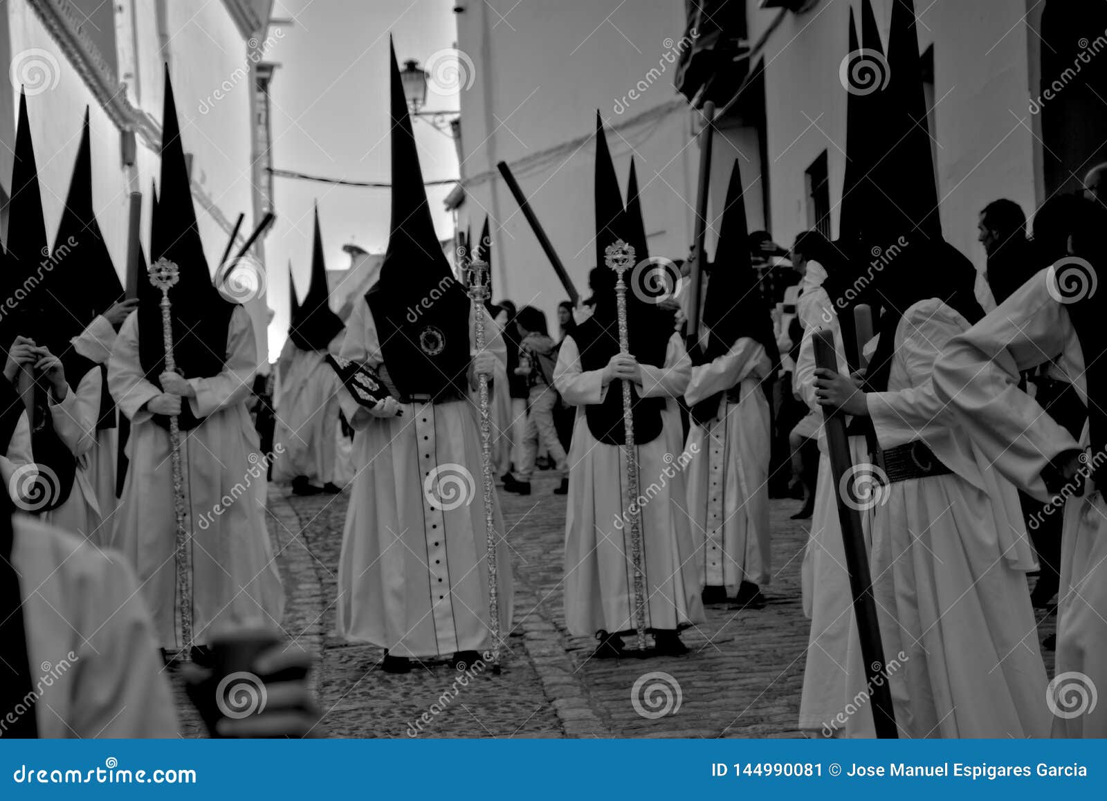 Penitents at the Procession of the Holy Monday 4 Editorial Photo ...
